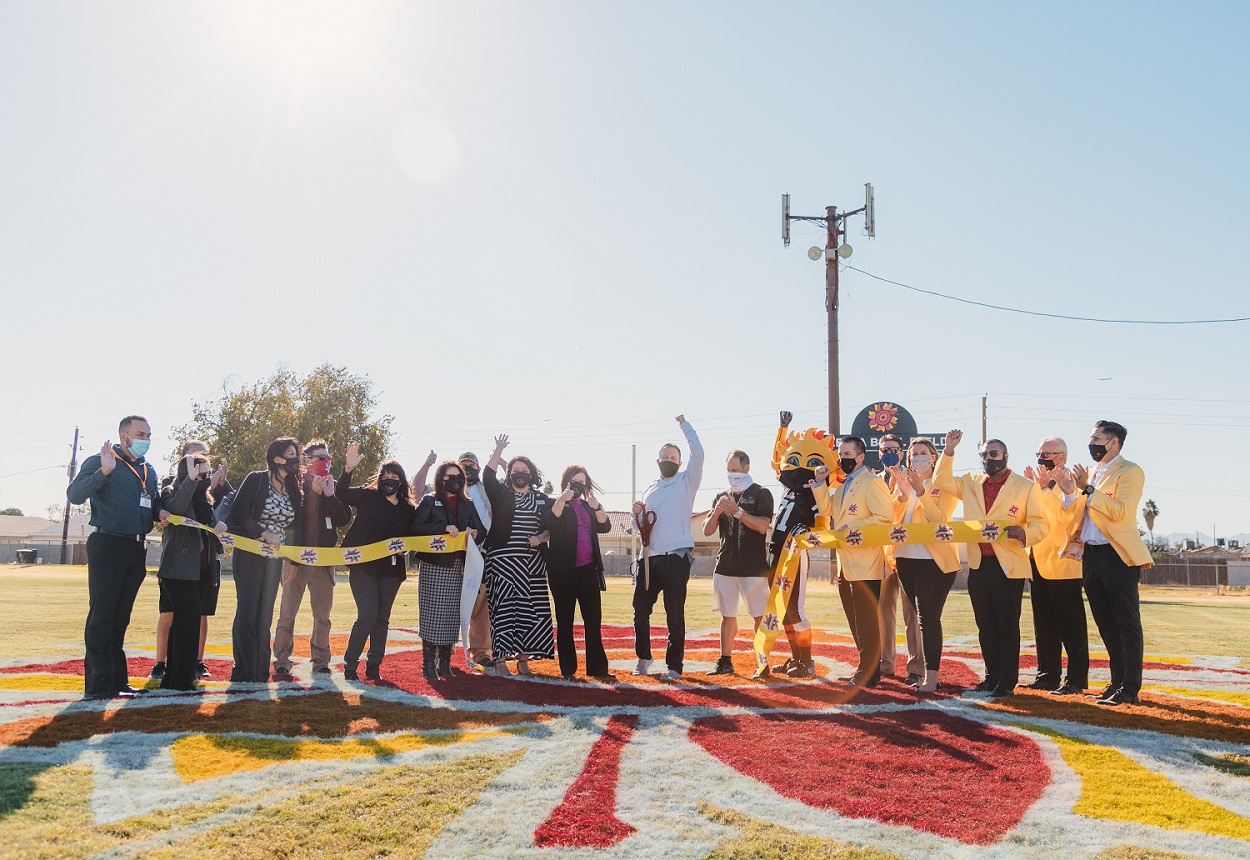 80K SQ Ft Turf Dedication to CartWright Elementary School